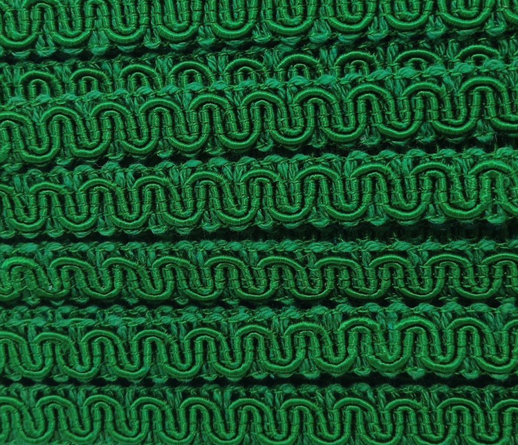 Vintage Conso French Braid Chinese Gimp 1/2" Trim Green Color 31 Yds ...