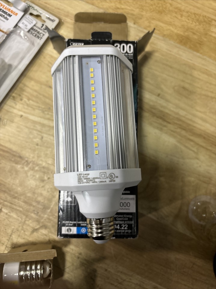 Feit Electric, LED High (4000) Lumen, 300 watt, Replacement bulb, NEW ...