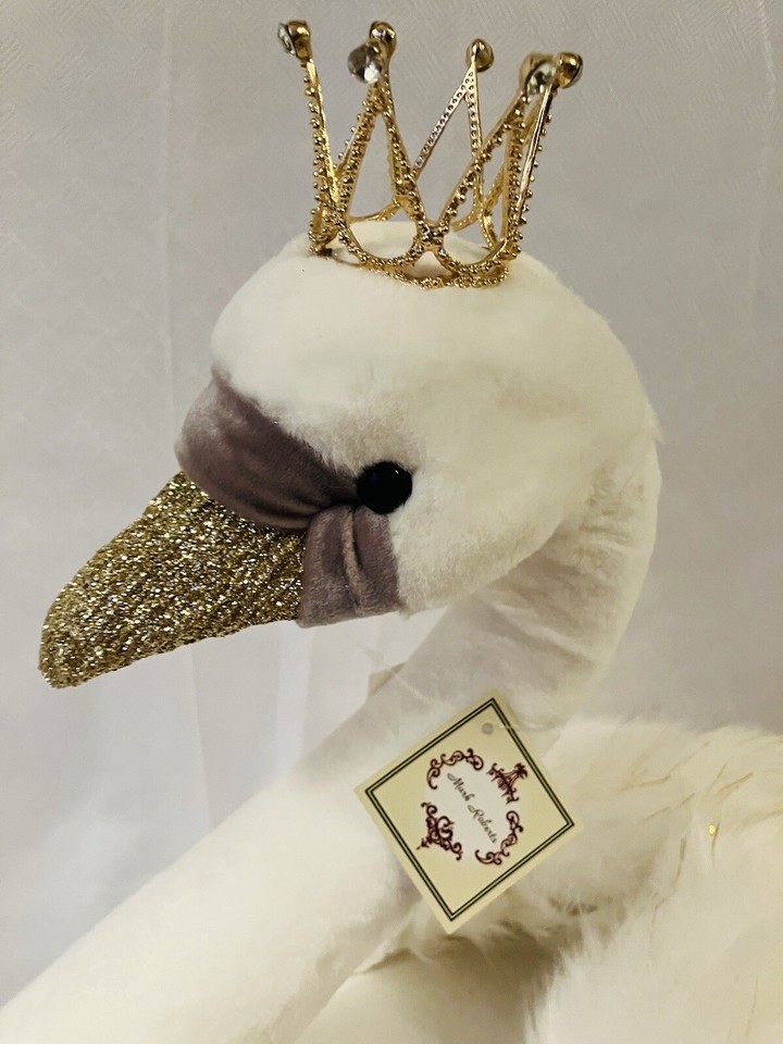 Mark Roberts Christmas Swan Figurine 19 inches with Crown | eBay