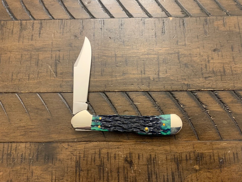 CASE XX LARGE COPPERLOCK KNIFE 61549L GREEN BONE HANDLES UNUSED 2012 | eBay