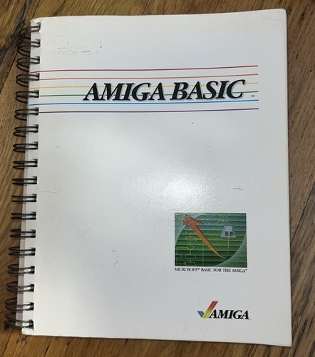 Amiga Basic Coil Bound Softcover Book Microsoft Basic For The Amiga Commodore | eBay