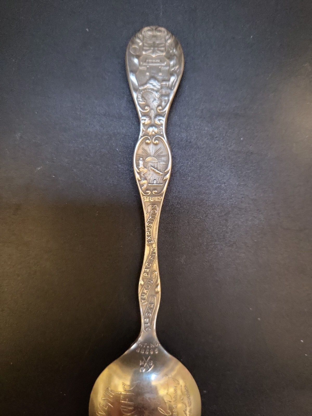 1909 Sterling Silver Alaska Yukon Pacific Expo Spoon US Government ...