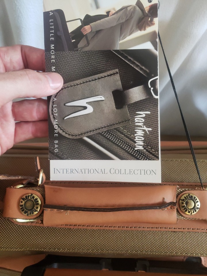 BRAND NEW NEVER USED Hartmann The Intensity Collection Brown Suitcase Luggage | eBay