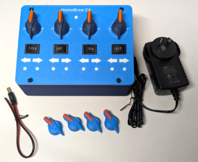 Model Train Controller with Four Track Controls - 12 Volt 3A DC PWM ...