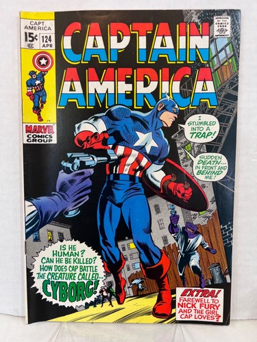 Captain America #124 (VF) 1970 Marvel Comics “The Creature Called ...