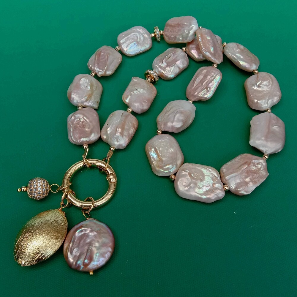 Purple Pearl Rectangle Shape Collar Necklace Pendant Charm Necklaces | eBay