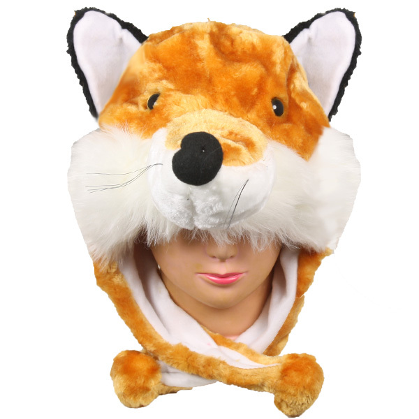 New Cartoon Animal Hat Winter Hat Fluffy Plush Hat Warm Cap Earmuff ...