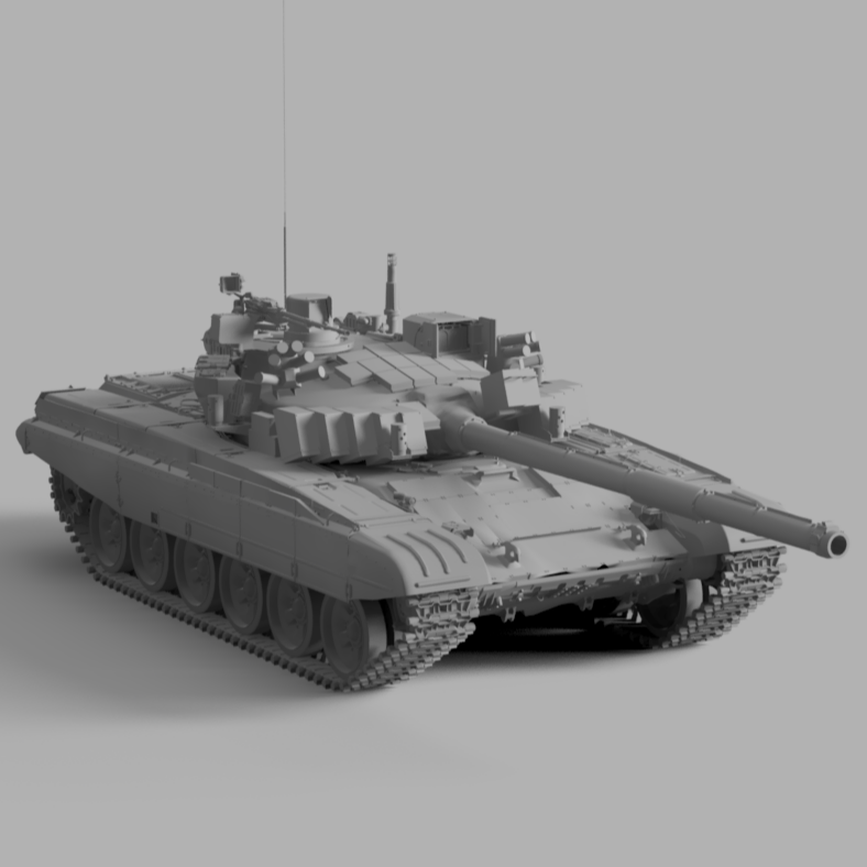 3D Printed 1/72/87/144 Czech T-72M4CZ Main Battle Tank Unpainted Model ...