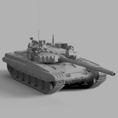 3D Printed 1/72/87/144 Czech T-72M4CZ Main Battle Tank Unpainted Model ...