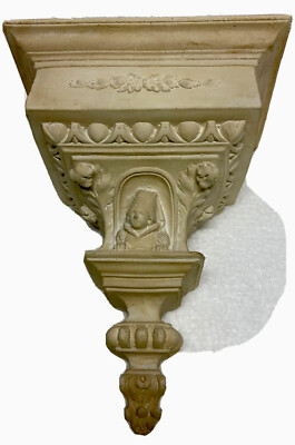 Plaster Wall Shelf Classical Cream colored 12” Height | eBay