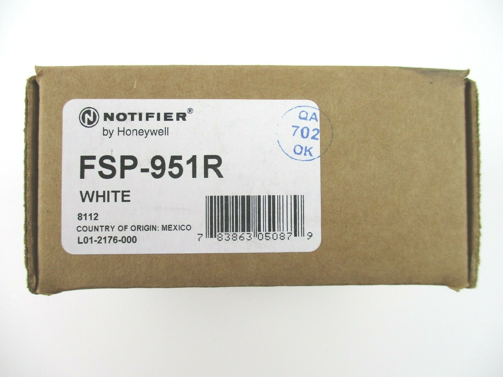 NOTIFIER FSP-951R PHOTOELECTRIC SMOKE SENSOR HEAD W/ REMOTE TEST, WHITE ...