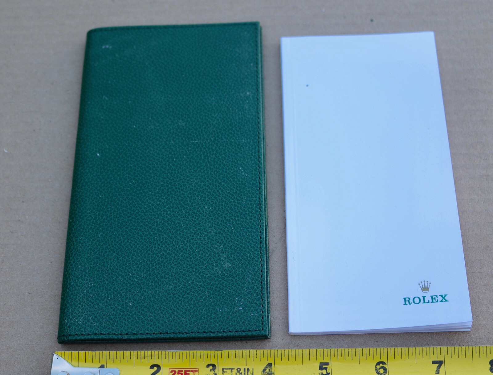 Vintage Rolex Green Leather Memo Notepad Note Book Re… - Gem