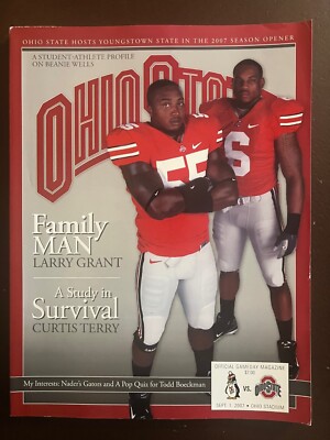 YOUNGSTOWN STATE AT OHIO STATE BUCKEYES GAME PROGRAM - SEPTEMBER 1 ...