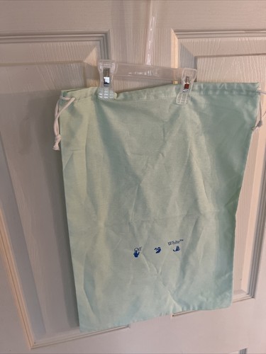 OFF-WHITE MINT GREEN Drawstring Dust Bag Shoes/Handbag 13.5x17 VIRGIL ...