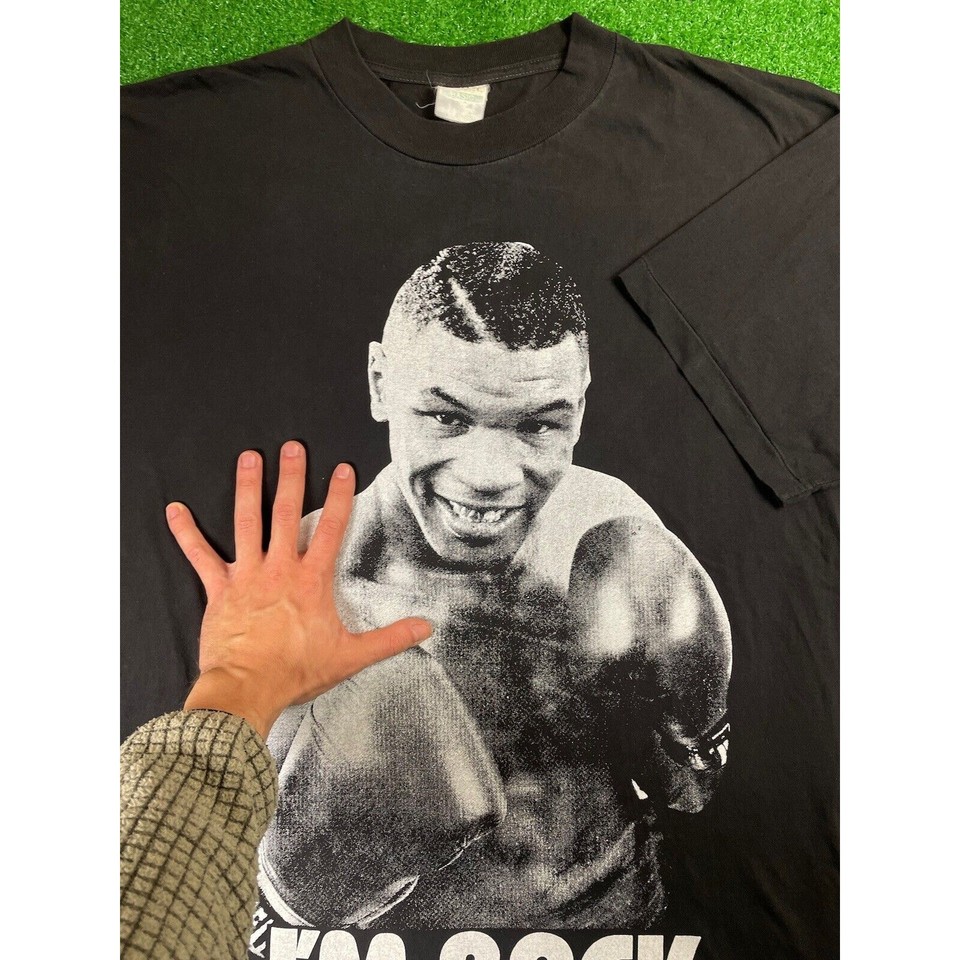 Vintage 90s Mike Tyson I’m Back Big Print Black XXL Baggy Boxing Rap ...
