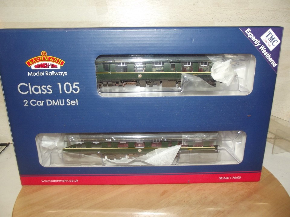 041125/20 Bachmann 31-536 BR Green Class 105 Two Car DMU TMC Weathered ...