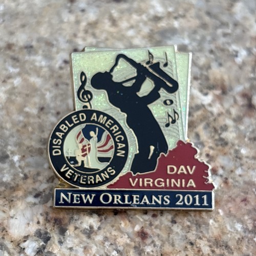 Lot of 5 DAV Disabled American Veterans Virginia/ New Orleans 2011 Pin ...