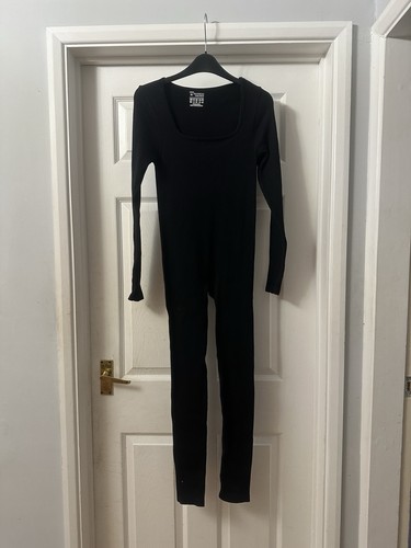 Ladies Black Full Length Unitard By PRETTYLITTLETHING Size M | eBay