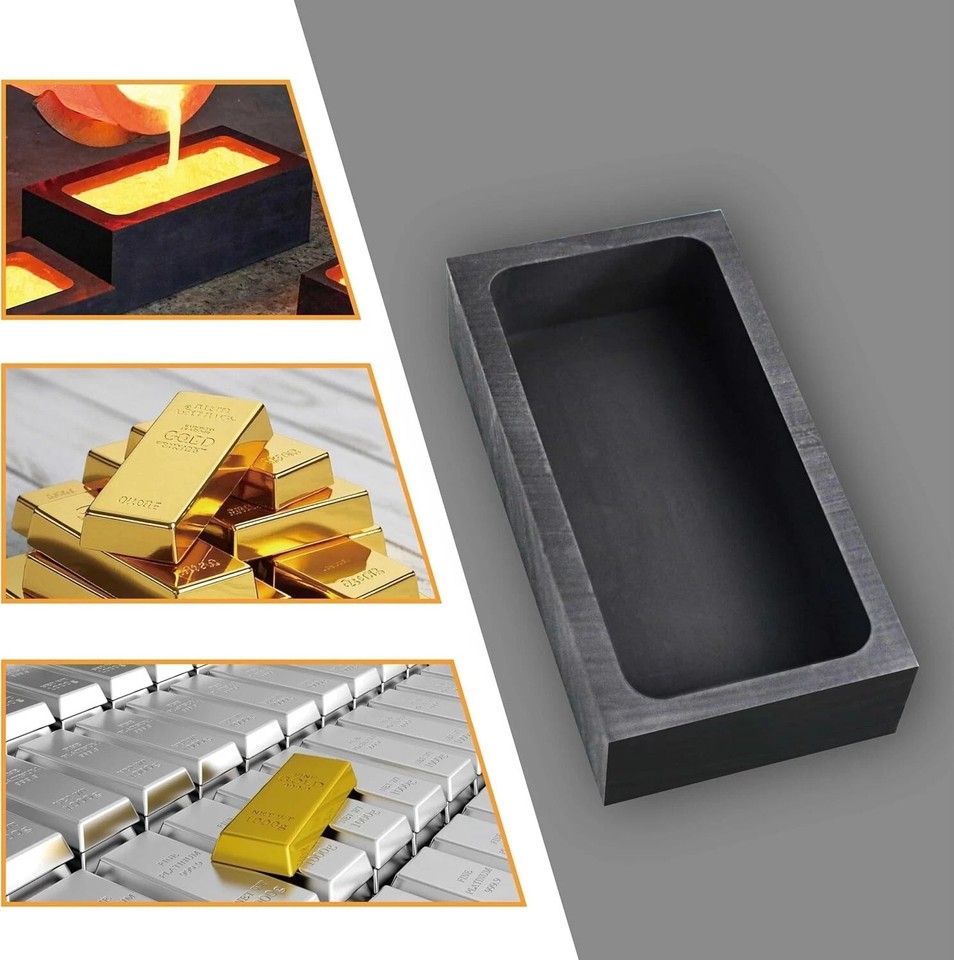 1kg Graphite Mold for Metal Casting, Melting and Refining Gold Silver ...
