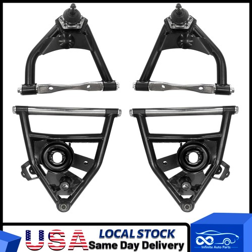 4PCS Front Tubular Upper Lower Control Arms for 1973-1987 Chevy GM C10 ...