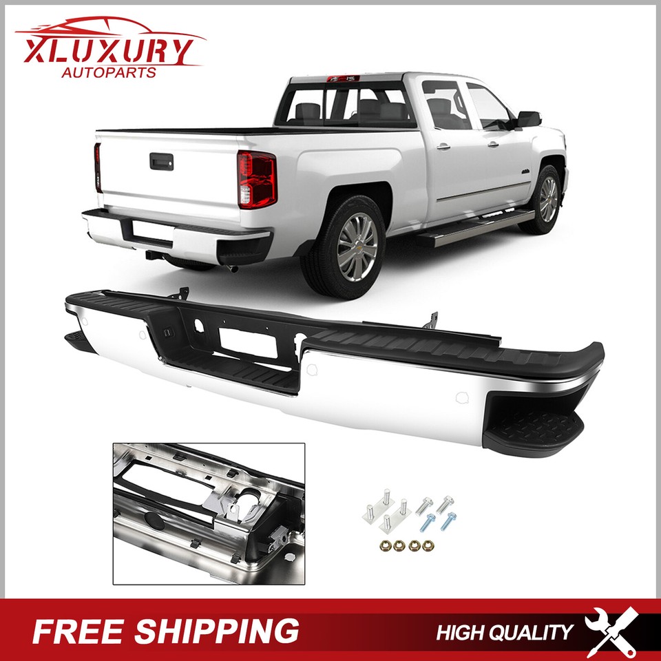 84077959 REAR BUMPER For 2014-2018 Chevy Silverado GMC Sierra 1500 w ...