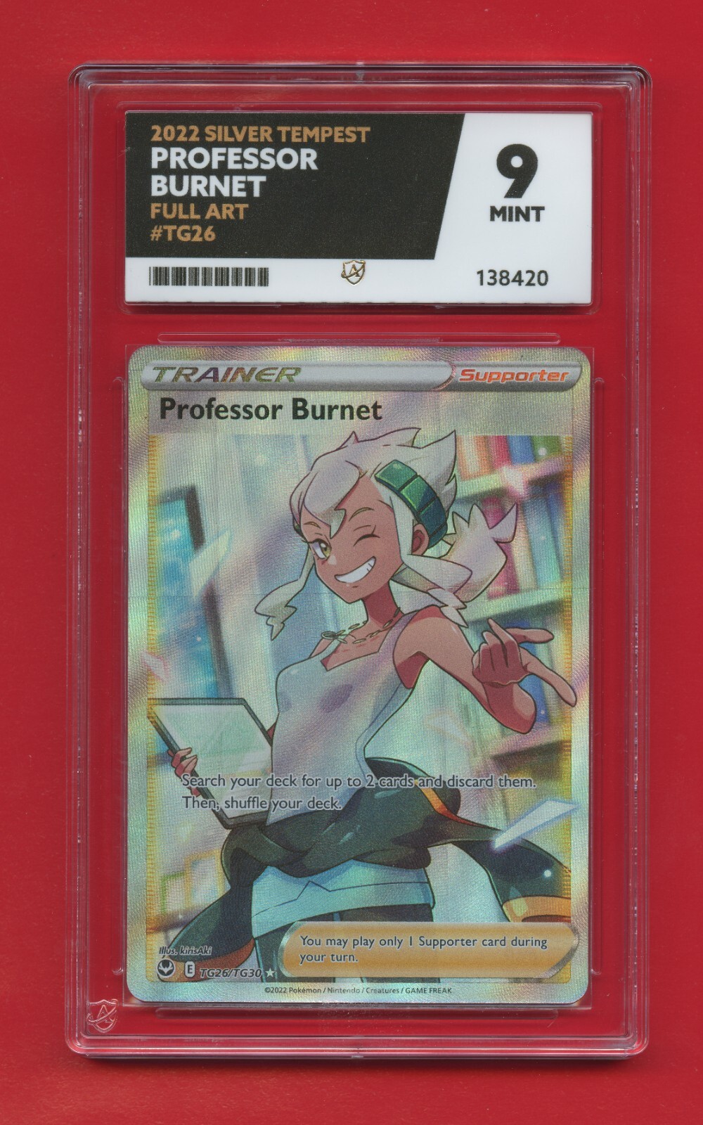 Professor Burnet Tg26/Tg30 Swsh12: Sword & Shield-Silver Tempest ...