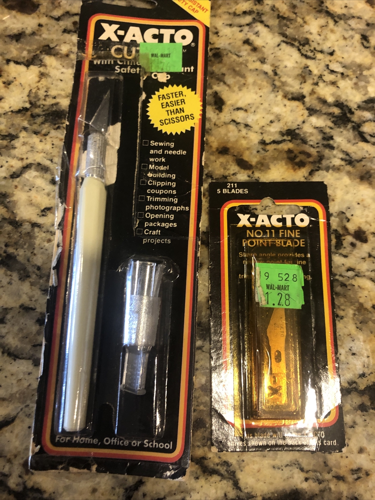 Vintage X-ACTO knife Cutter W/ Safety Cap & 5 Pack Of NO. 11 Blades ...