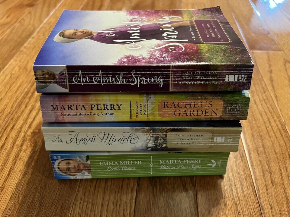 * Lot of 8 Religious Amish Paperback Books Marta Perry Patricia Davids ...