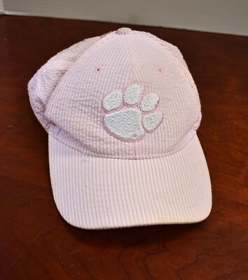 Clemson Hat Pink Searsucker One Size Ladies or Youth Mr Knickerbockers ...