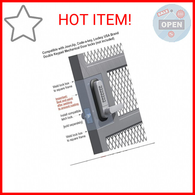 Gate Lock GB2020 Heavy Duty Box - Steel Enclosure For Mechanical Locks ...