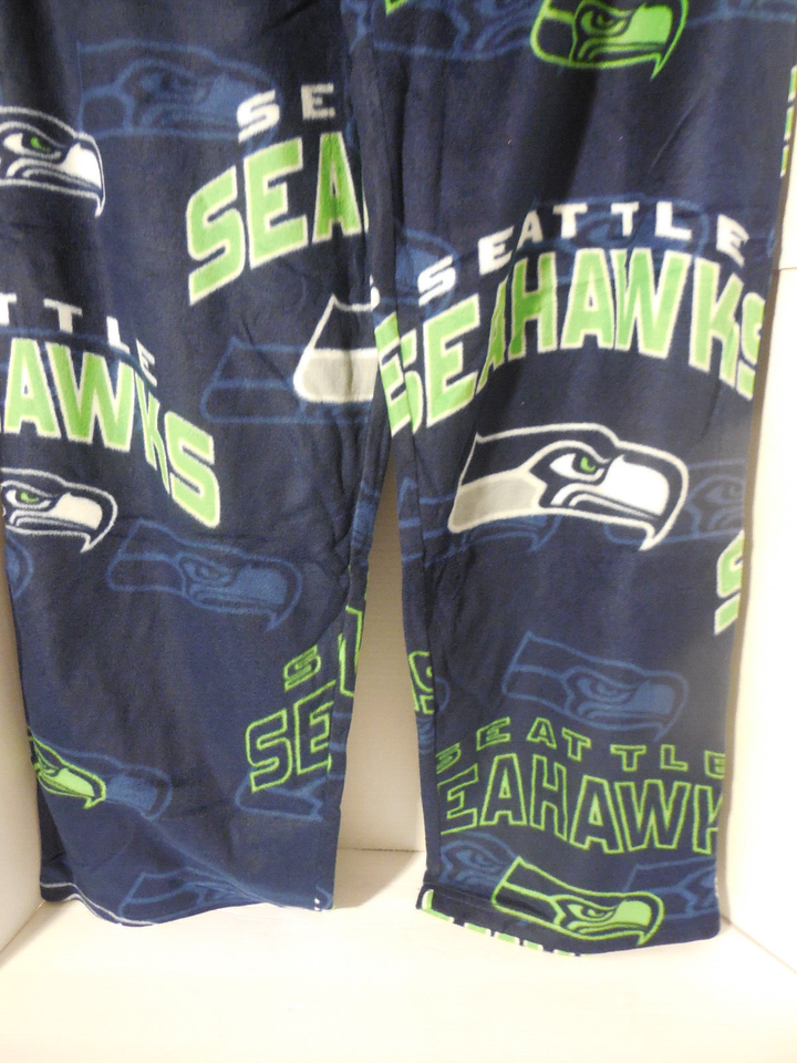New Seattle Seahawks Size Large NFL Fleece Midfield Knit Pants Unisex ...