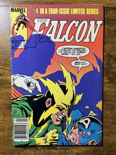 THE FALCON 4 NEWSSTAND MARK BRIGHT COVER CAPTAIN AMERICA MARVEL 1984 ...