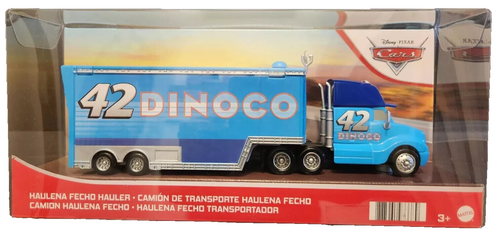 Disney Cars Cal Weathers Fecho Hauler #42 Dinoco 1:55 Scale FREE ...