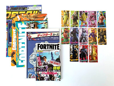 FORTNITE SKIN STICKER Complete Set Booklet Flier Set Japanese Coro Coro ...