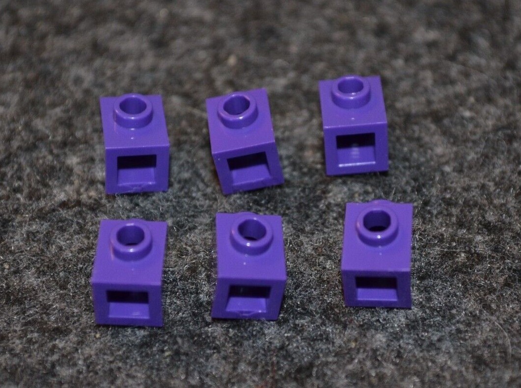 (6) 1x1 Purple Brick w/ Center Nub (No Ridge) Bricks ~ Lego ~ NEW ...