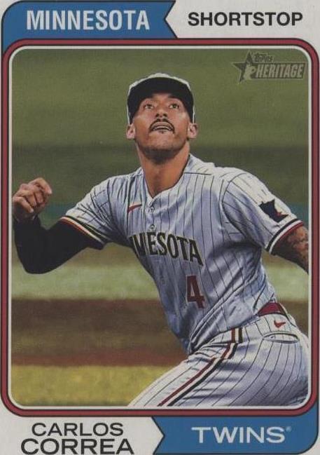 2023 Topps Heritage High Number - Image Variation Carlos Correa #548 ...