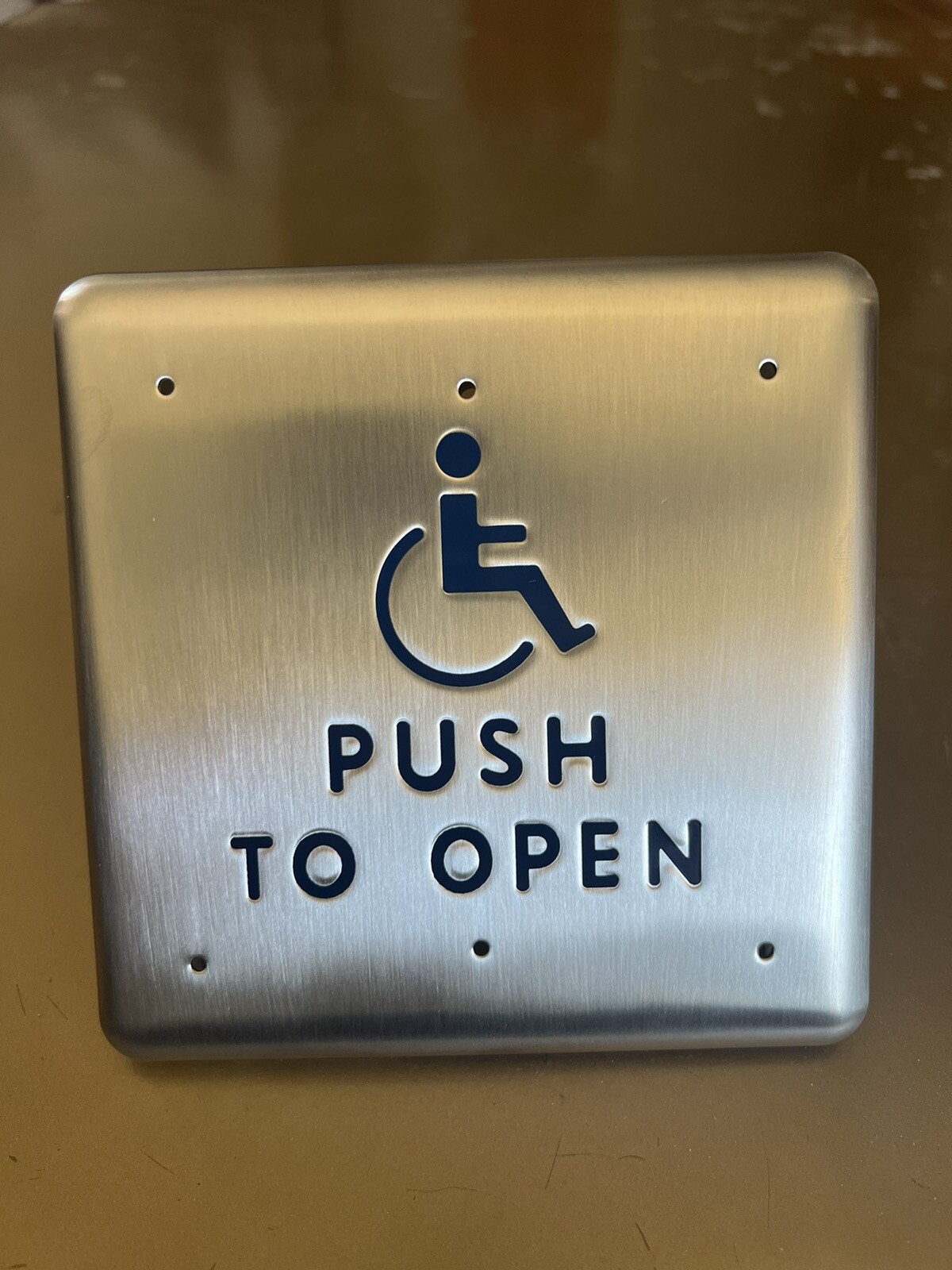 BeA 10PBS1 Stainless Steel Handicap Push Plate Pushplate Door Access ...