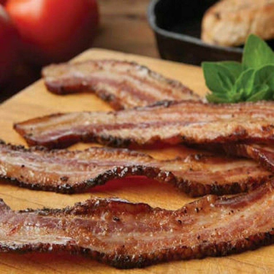 Bacon Fully Cooked Bacon Ready to Eat 80 Slices Thick Per Pack 10yr ...