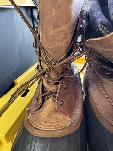 LaCrosse Ice King Fiberglass Shank Brown Leather Winter Work Boots Men ...