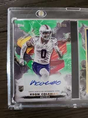 2024 Topps Inception Genesis Autograph Relic Book Green Keon Coleman ...