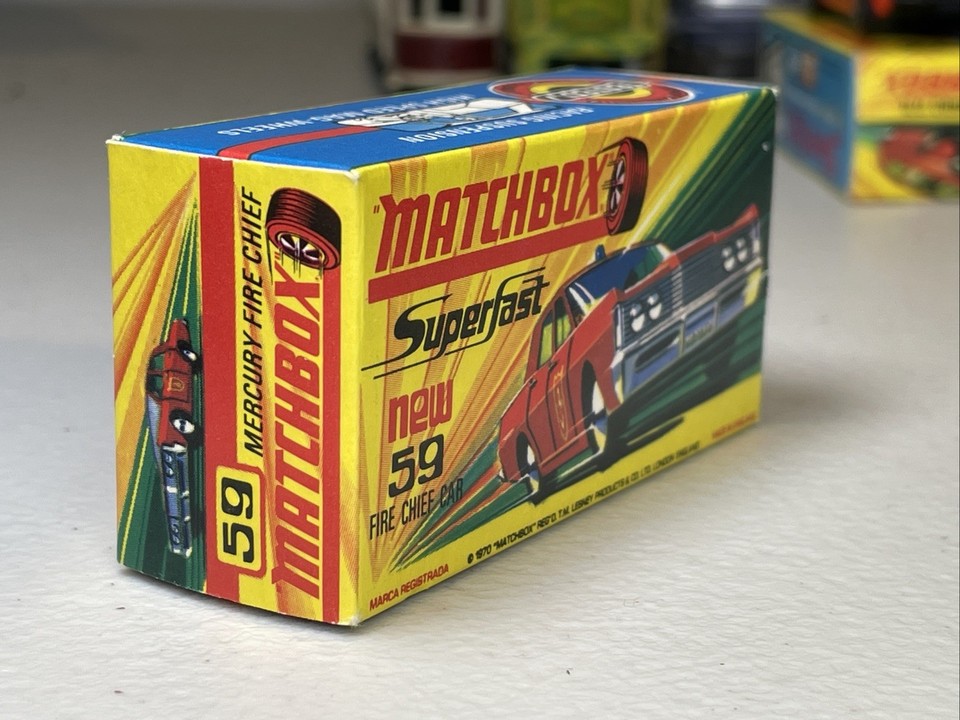 Mercury Fire Chief #59 red Matchbox Superfast MINT! w/ near MINT ...