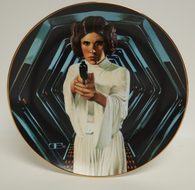 Princess Leia Corridor Death Star Star Wars Plate 8.5" Hamilton ...