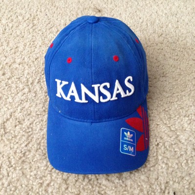 UNIVERSITY OF KANSAS KU JAYHAWKS ADIDAS BLUE HAT CAP S/M | eBay