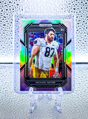 MICHAEL MAYER 2023 Prizm Draft Picks #155 IMAGE VARIATIONS SILVER NOTRE ...