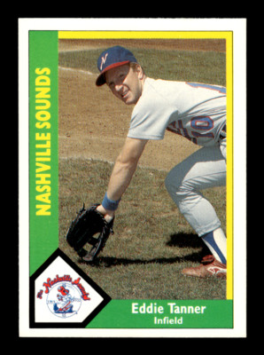 1990 CMC # 21 Eddie Tanner Card (ML) Nashville Sounds Cincinnati Reds ...