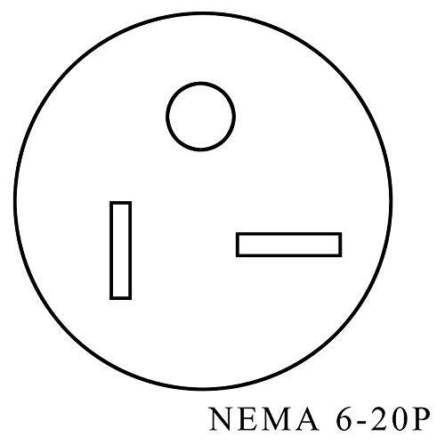 Nema 620 Plug To 620 Connector Extension Power Cord 25ft 20a/250v 12/3 ...