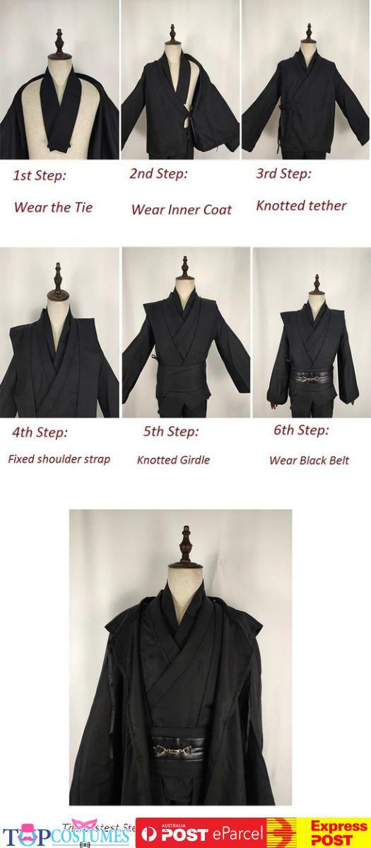 Star Wars Sith Anakin Skywalker Darth Maul Robe Suit Cloak Cosplay ...