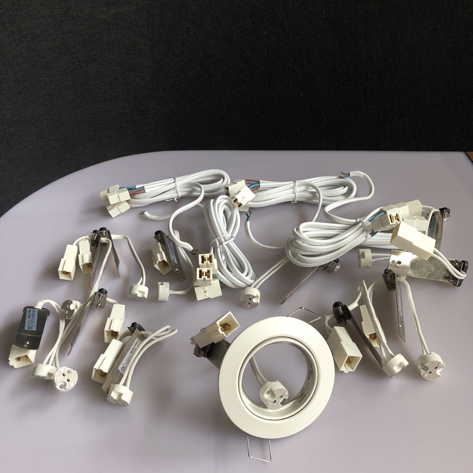 15x Paulmann GU5,3 Sockel Fassung Keramik mit Halterung Kabel GY6,35 ...
