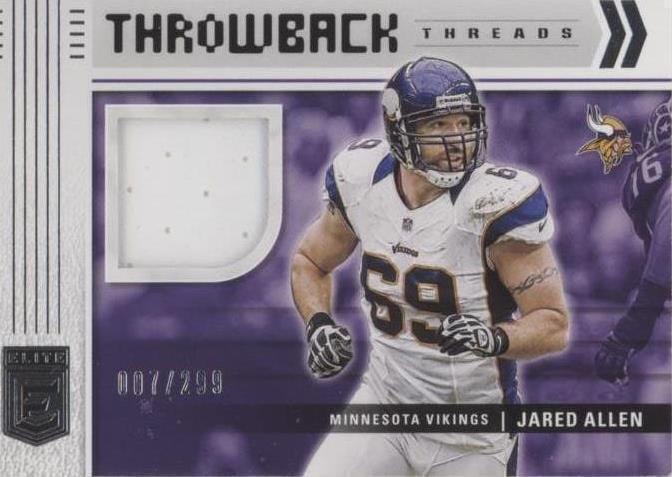 2021 Panini Donruss Elite - Throwback Threads Singles Jared Allen #TT6 ...