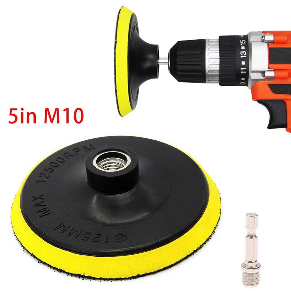 125mm Rotary Backing Pad with M10 Drill Adapter Easy to Use and Install ...